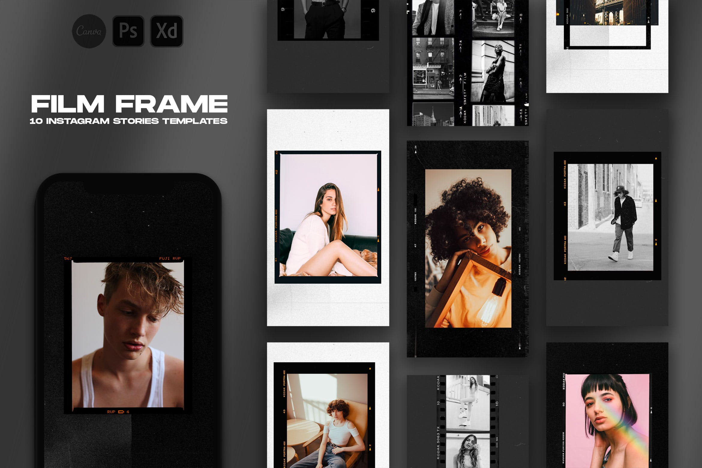 Film Frame Instagram Story Template, a Social Media Template by ...