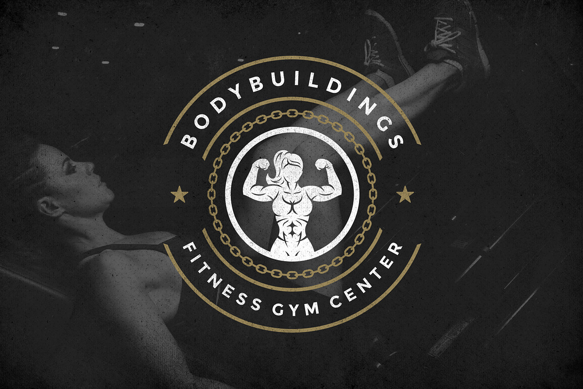 Retro Fitness & Gym Logos Set, a Branding & Logo Template by Vasya Kobelev