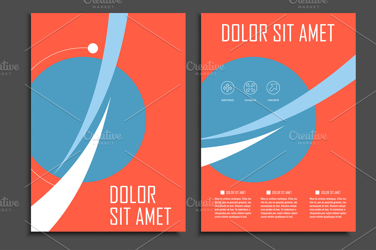 Circle brochure design, a Magazine Template by Haisonok