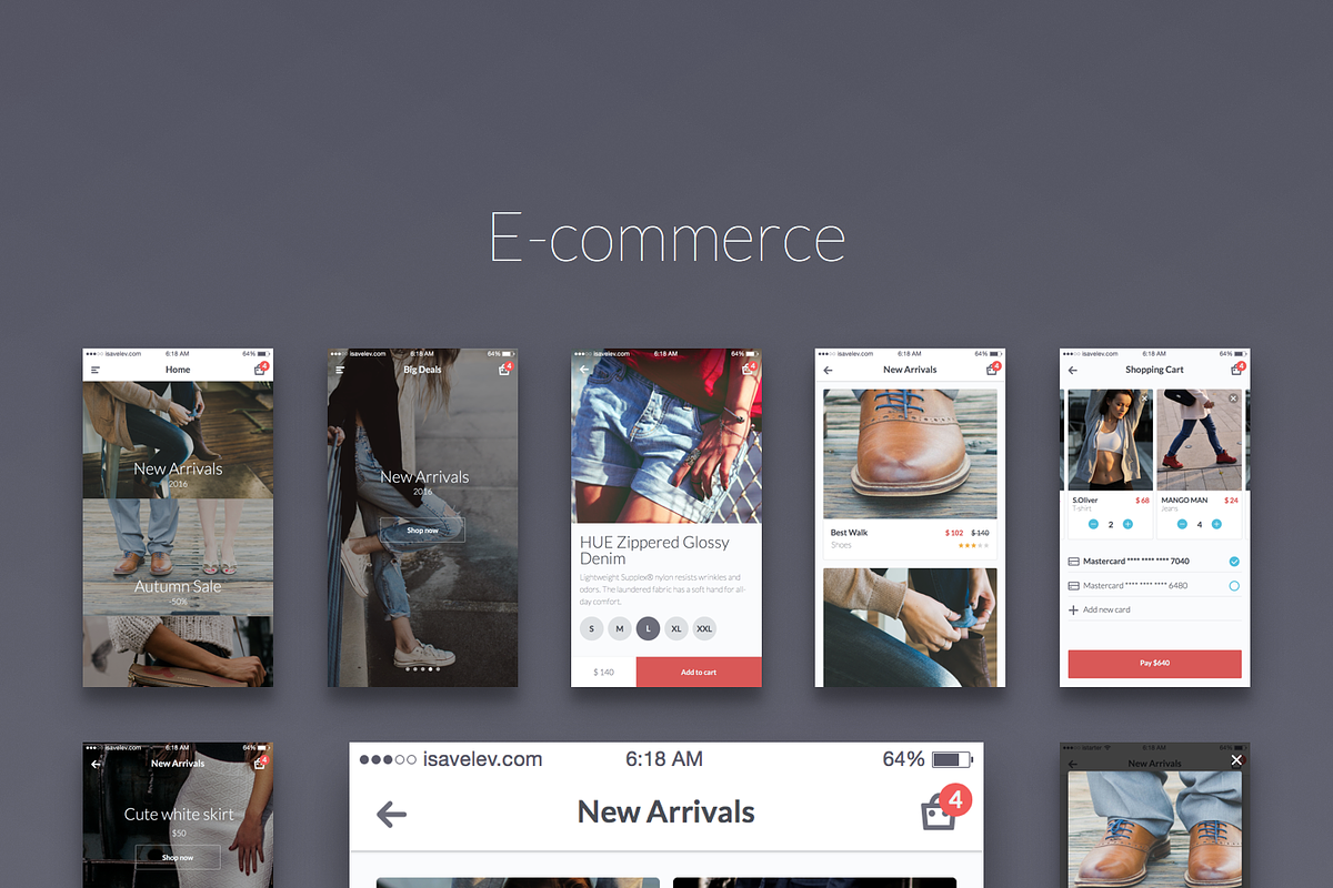 Kama - Mobile UI Kit, an UI Kit Template by isavelev.com