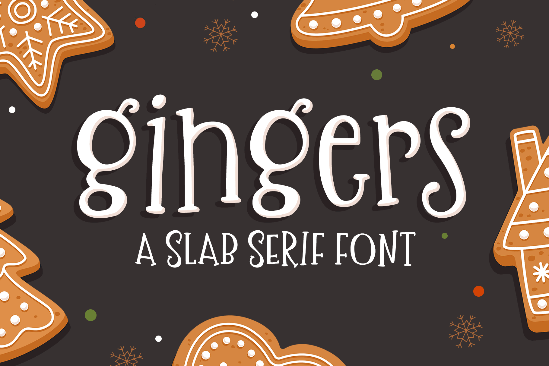 Gingers Slab Serif Font, a Slab Serif Font by Denise Chandler