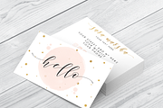 Feminine business card, a Business Card Template by Bethel Web Design