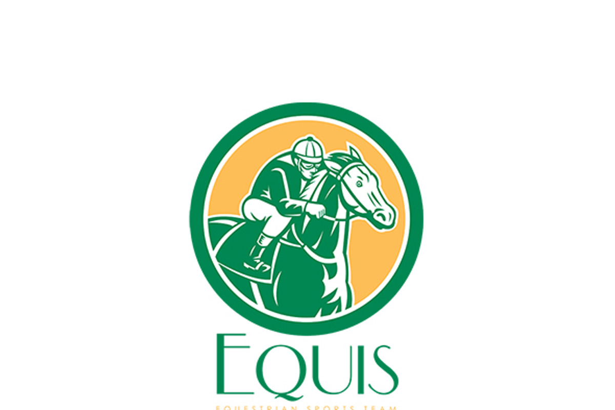 Equis Equestrian Sports Team Logo, a Branding & Logo Template by patrimonio