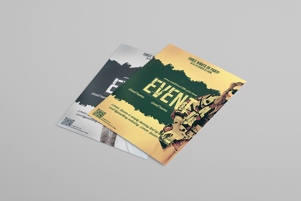 Flyer Template 6 Color Schemes, a Flyer Template by Tzochko
