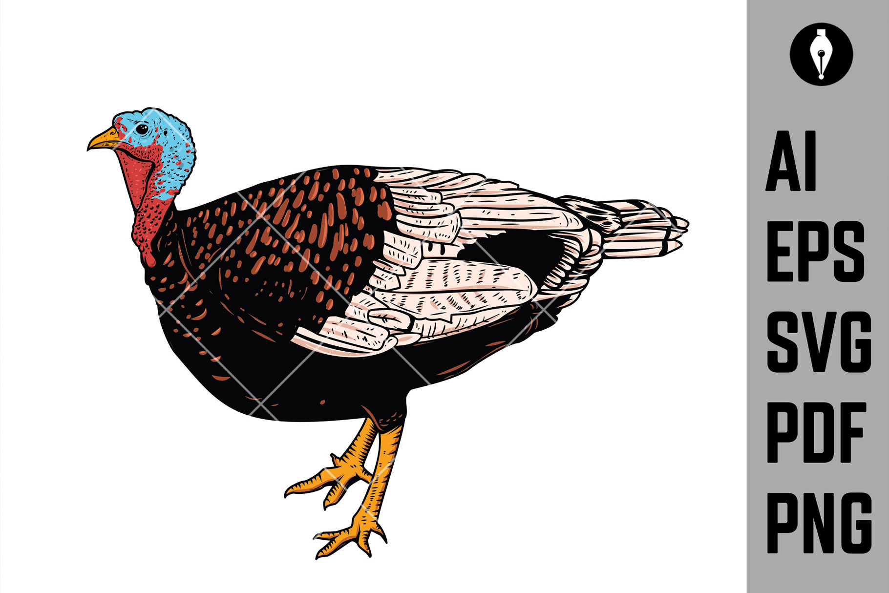 Wild Turkey SVG, Turkey SVG | Illustrations ~ Creative Market