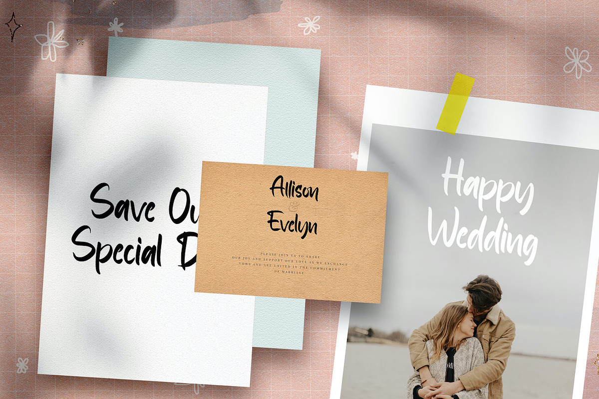 Sang Bintang - Handwritten Font, a Script Font by StringLabs