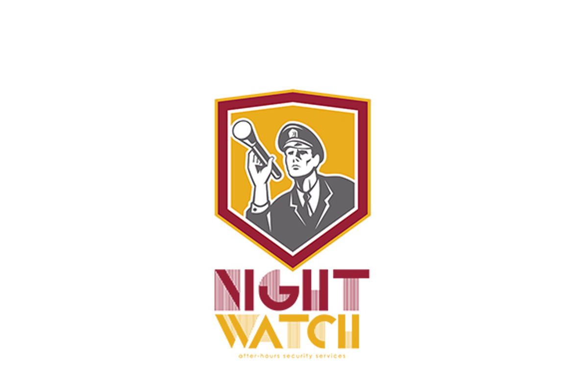 Night Watch Security Services Logo, a Branding & Logo Template by ...