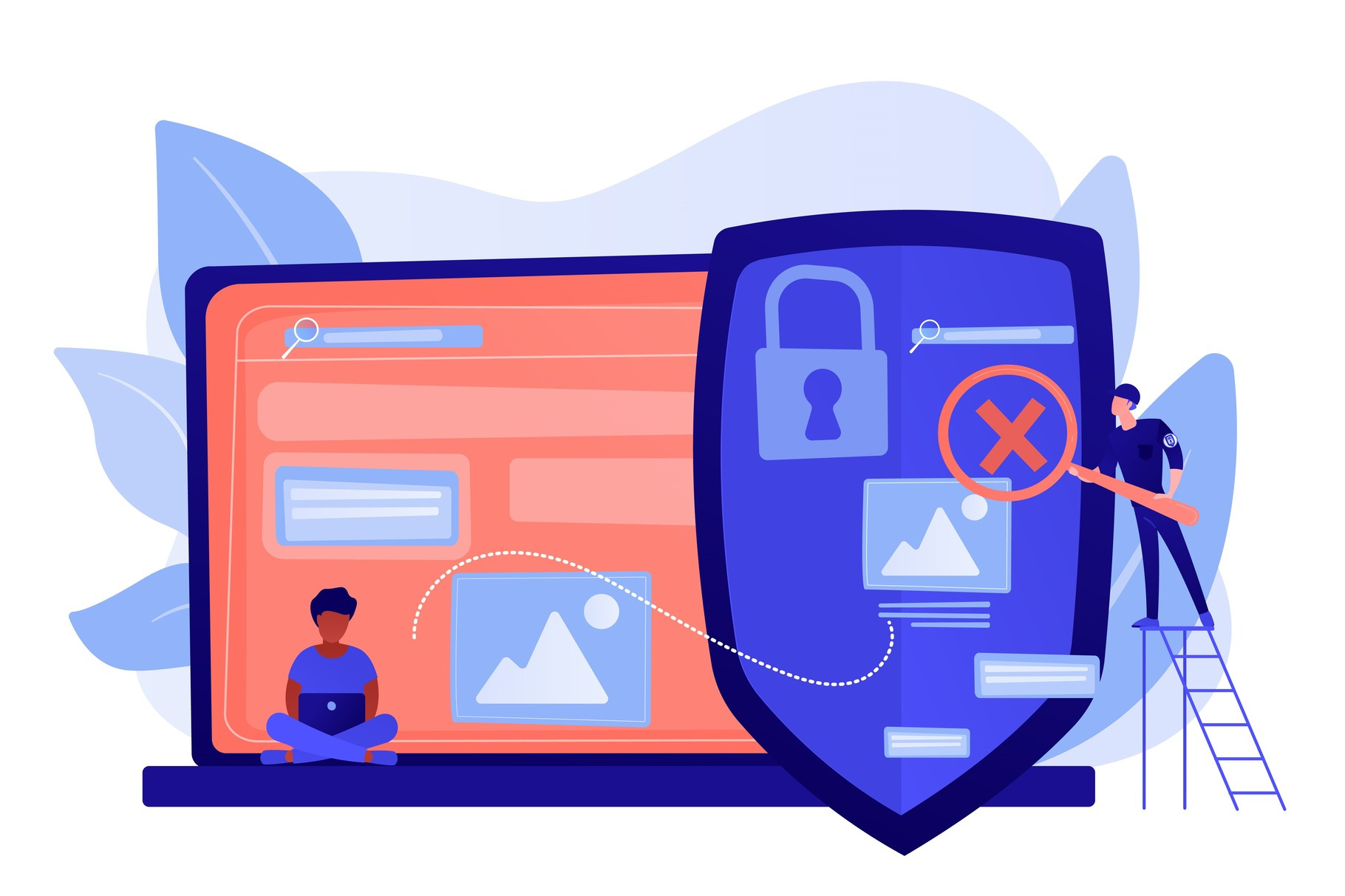 Media content control concept vector | Technology Illustrations ...