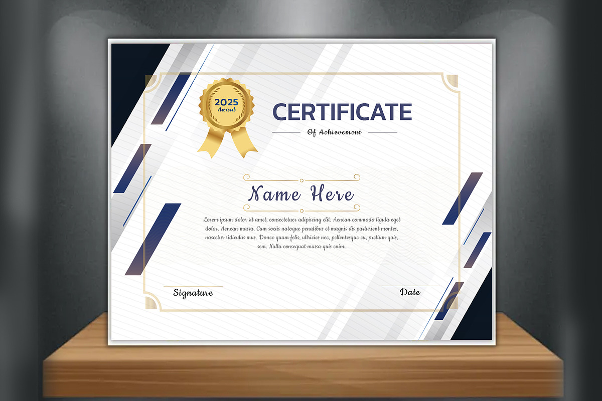 Professional Certificate Design, a Stationery Template by MRI STUDIO