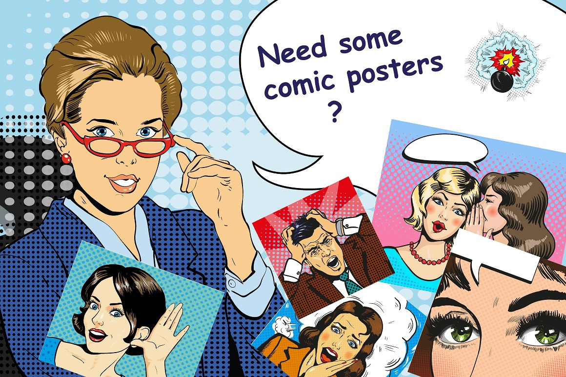Big comic posters collection, an Illustration by Sketchy Art