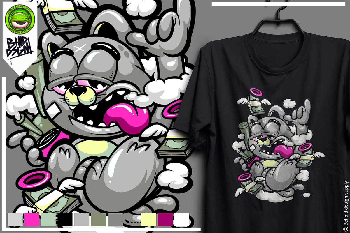 PUFF AND FLY - artwork, an Illustration by Behold design supply