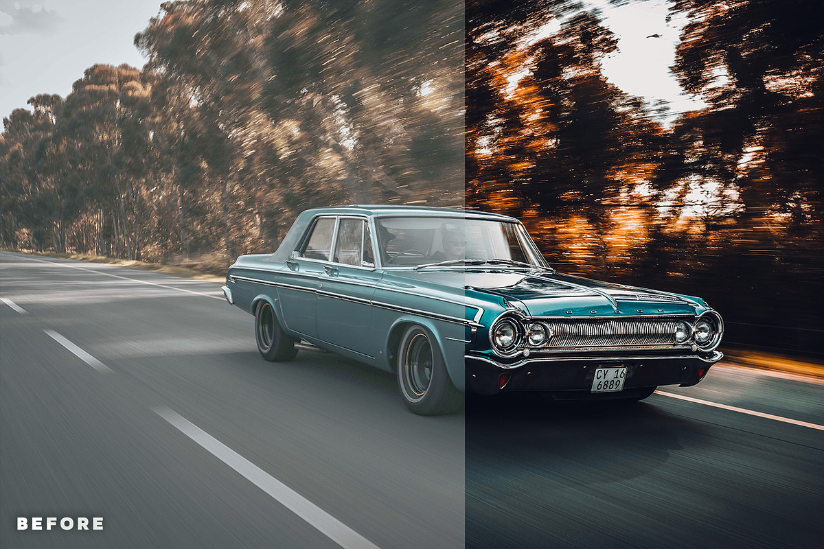 Automotive LUTS Color grading, an Action Add-On by Presetsh.com