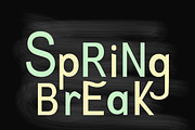 Spring Break lettering composition, a Decorative Illustration by Irina ...