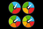 Circle Color Indicators Set | Templates & Themes ~ Creative Market