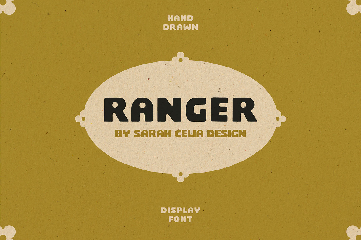 Ranger - Retro Display Font, a Sans Serif Font by Sarah Celia Design ...