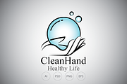 Clean Hand Bubble Logo Template, a Branding & Logo Template by Heavtryq ...