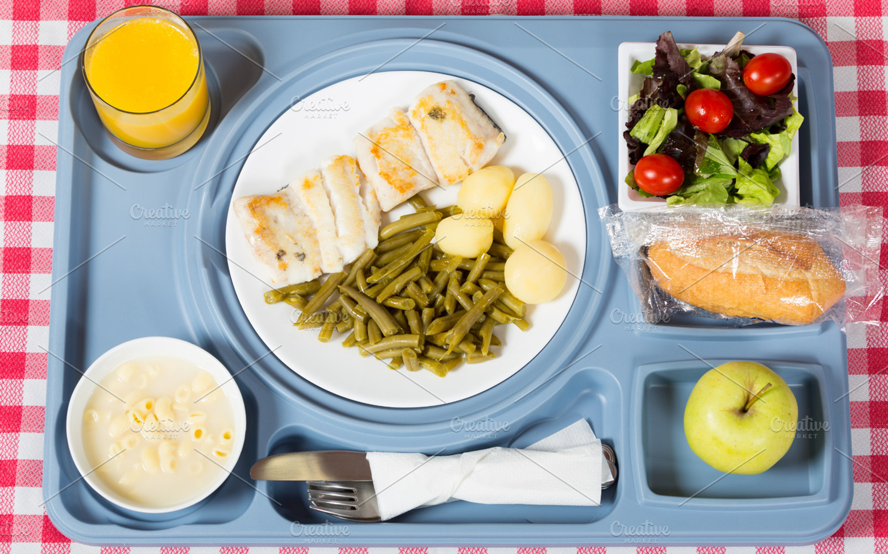 Meal tray of a hospital featuring hospital, food, and meal, a Food ...