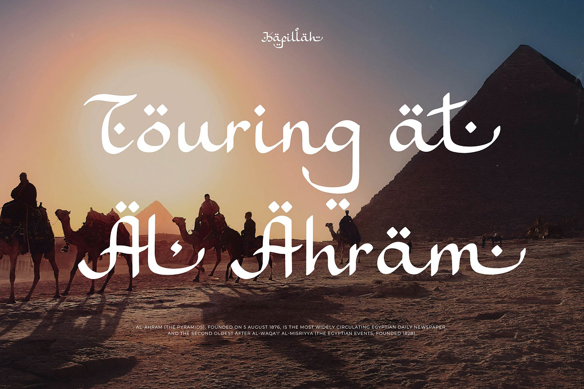Kafillah | Arabic Style Typeface, a Script Font by Denustudios ...