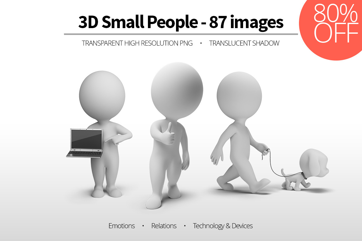 3D Small People - Set 06, a Person Illustration by Anatoly Maslennikov