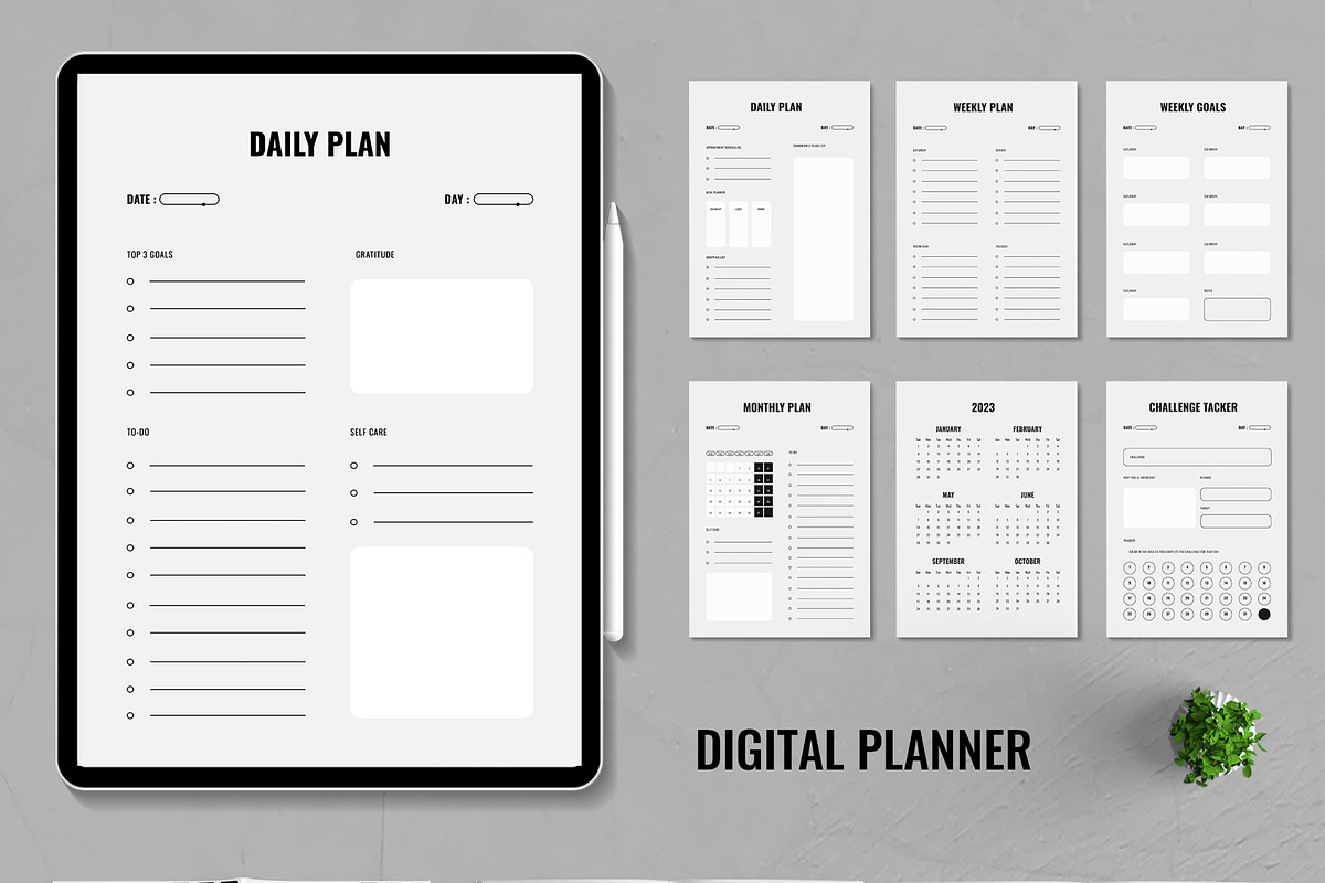 Digital Planner Design Template