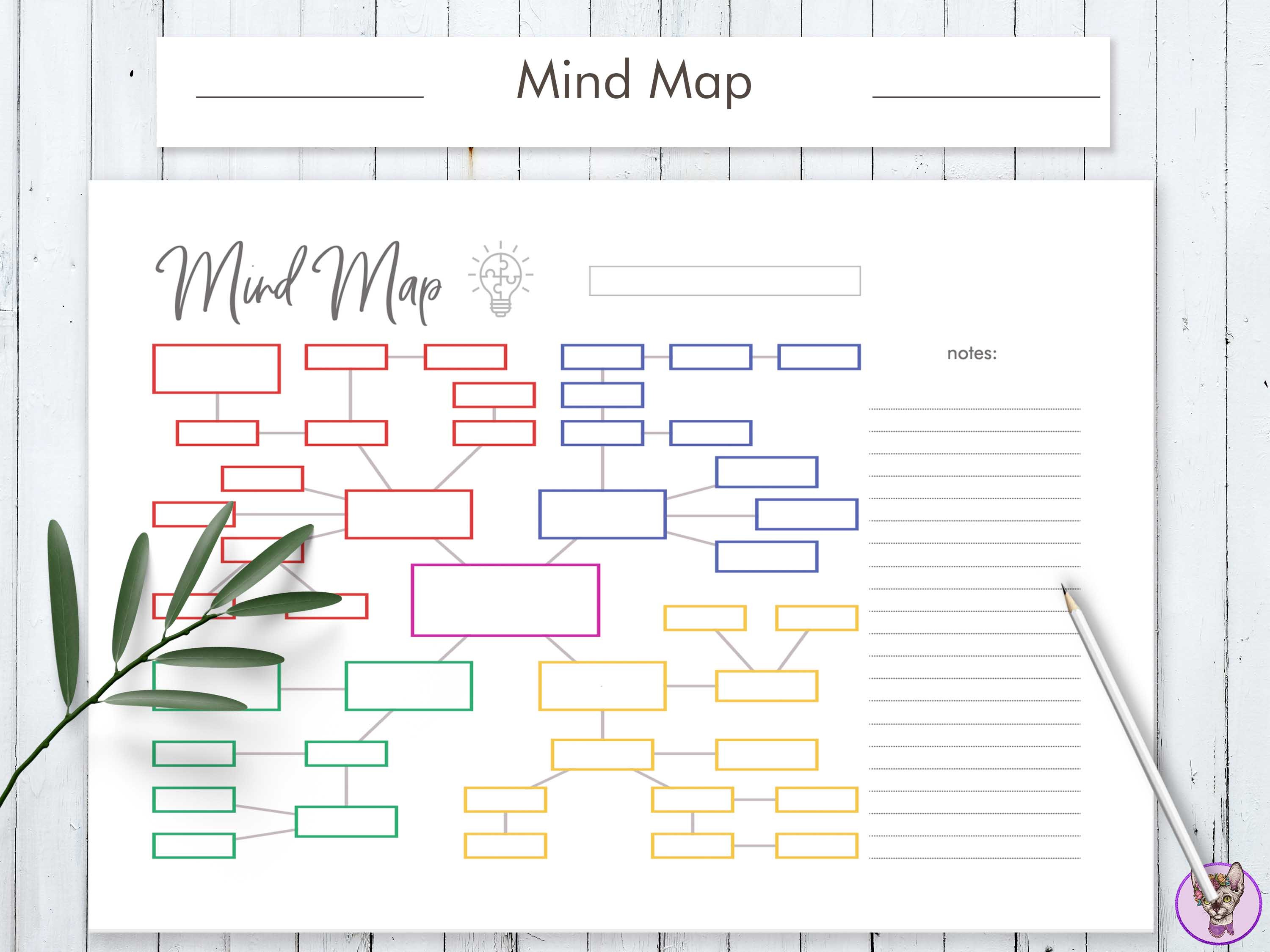 Mind Map | Stationery Templates ~ Creative Market