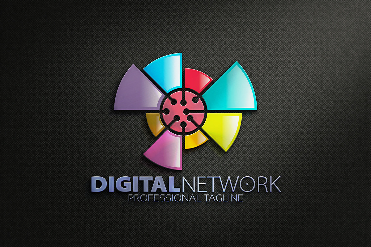 Digital Network Logo, a Branding & Logo Template by essegraphic