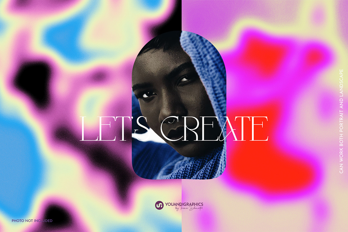 Heatmap Grainy Gradient Backgrounds, a Texture Graphic by Youandigraphics