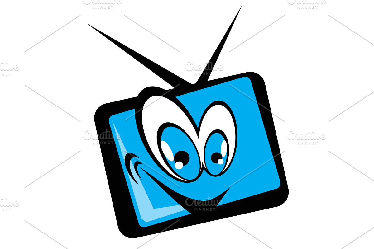 tv set cartoon, an Object Graphic by Sunny | Creative Market