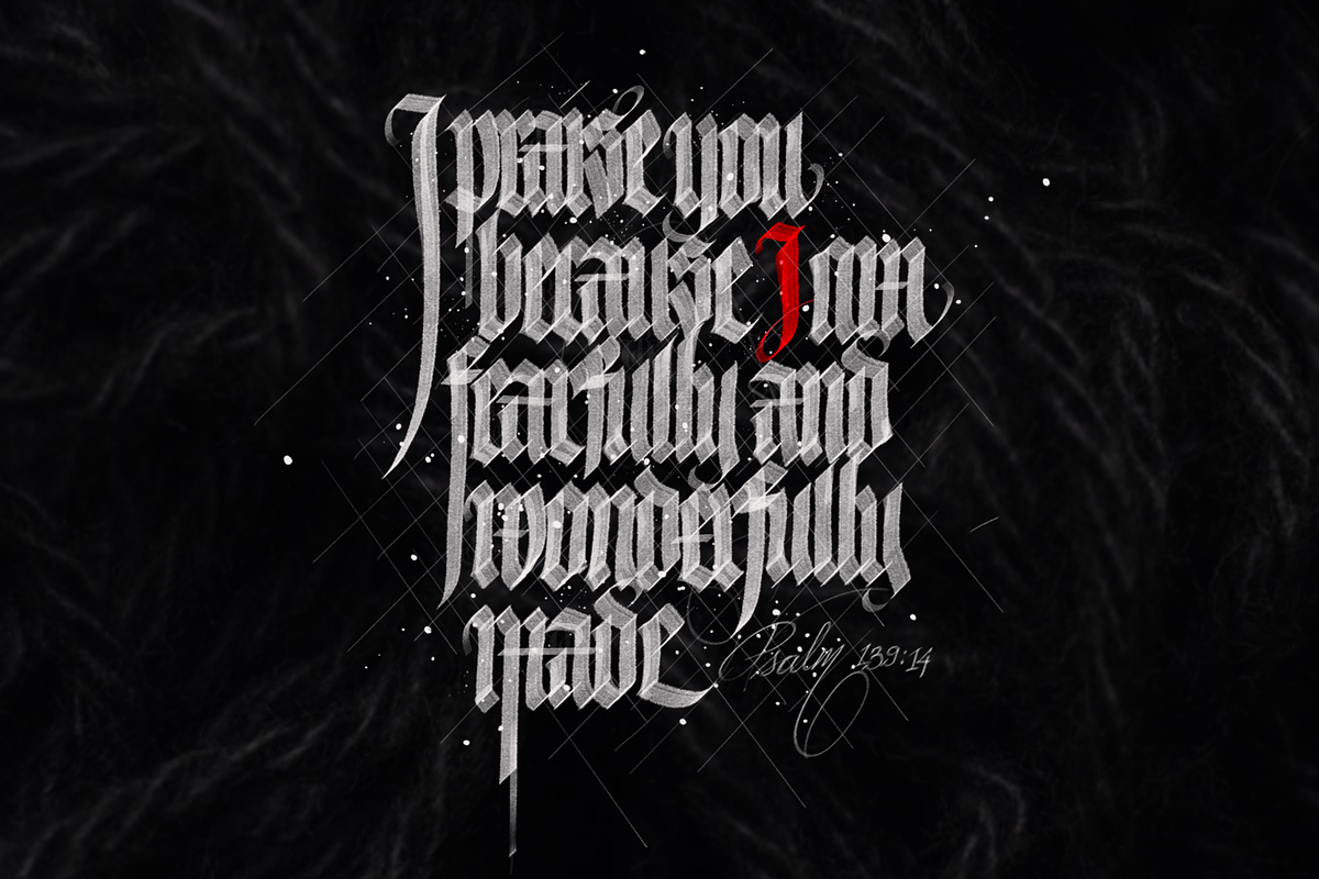 Gothic Calligraphy Brushes, a Brush Add-On by Emmanuel Buron