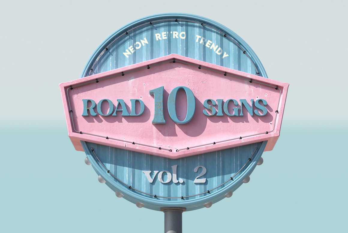 Retro Road Signs Design