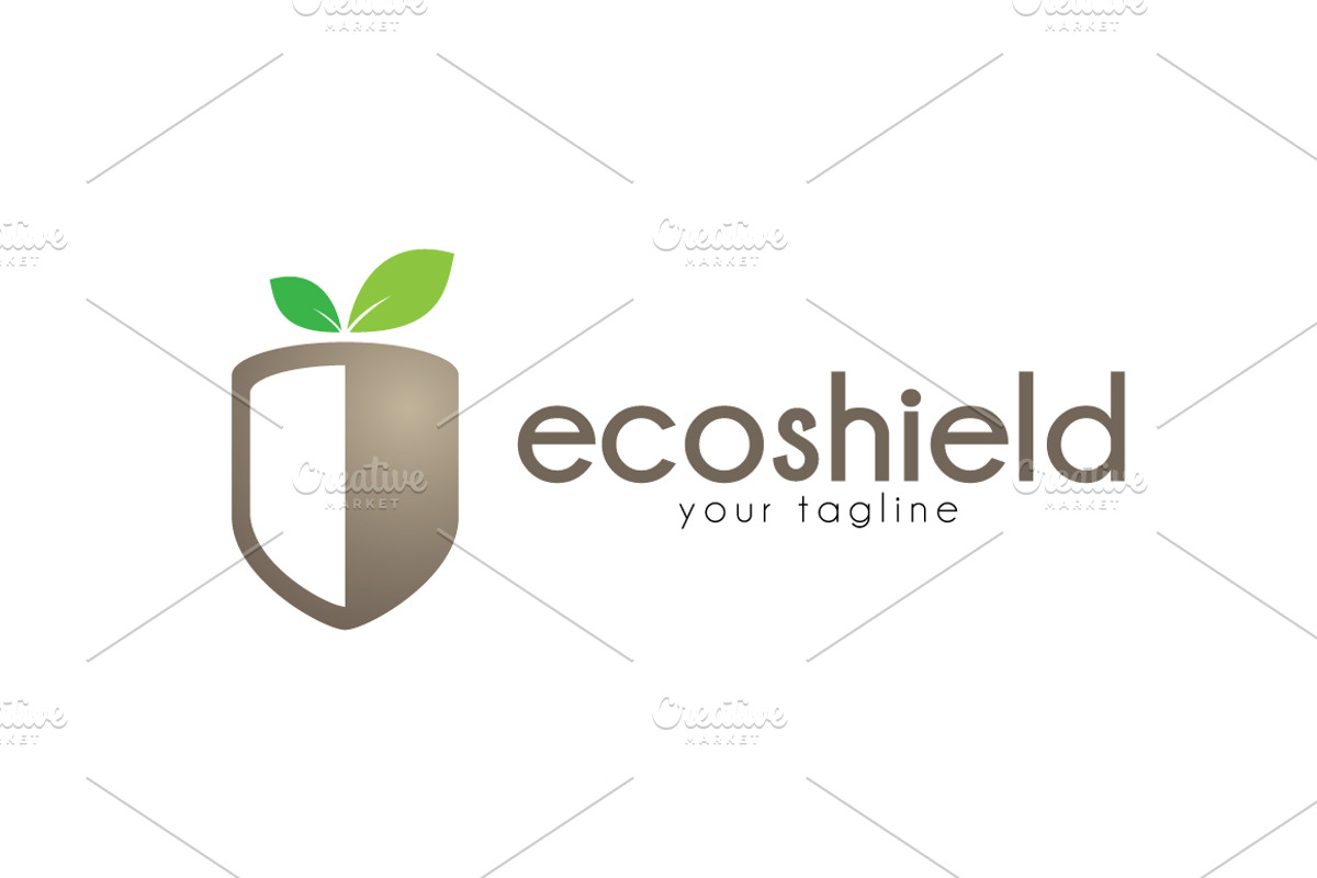 Eco Shield Logo, a Branding & Logo Template by Sahade Studio
