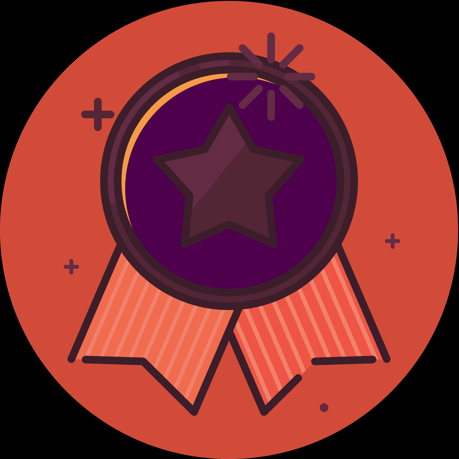 Best of badge with ribbon icon award champion label, an Object ...