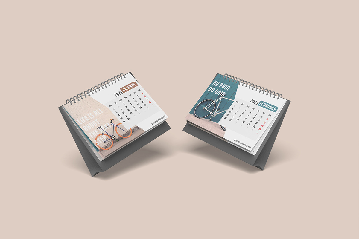 Desk Calendar Mockup, a Household Mockup by MA-KING_ART