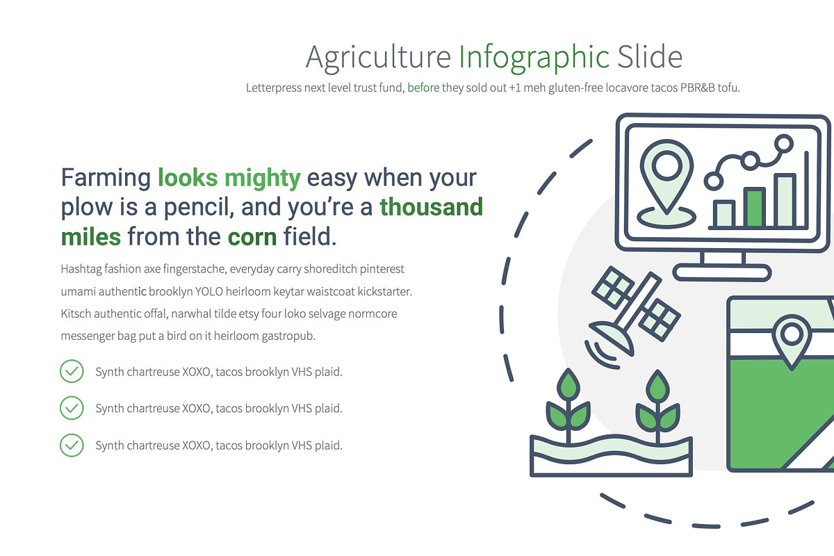 Agriculture PowerPoint Infographic, a Presentation Template by Pulsecolor