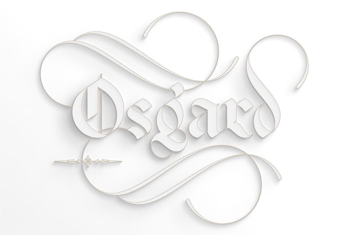 Osgard Pro | Font, a Blackletter Font by Anthony James