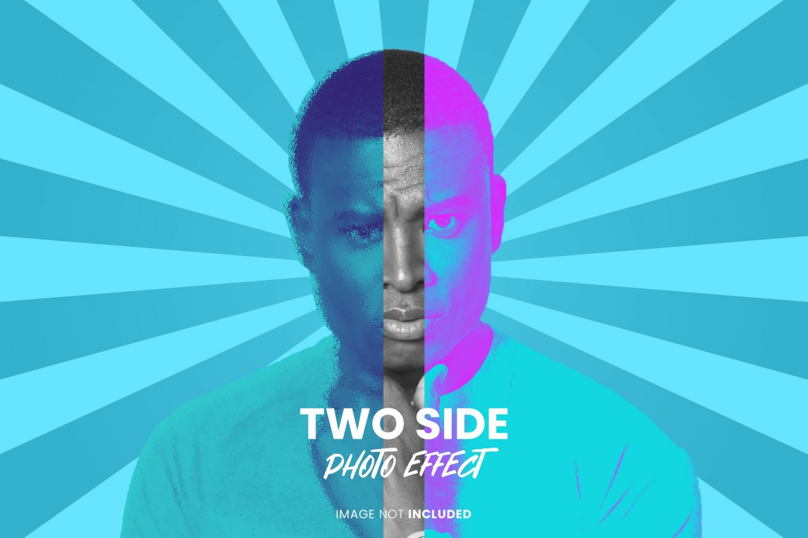 Two Side Photo Effect Psd
