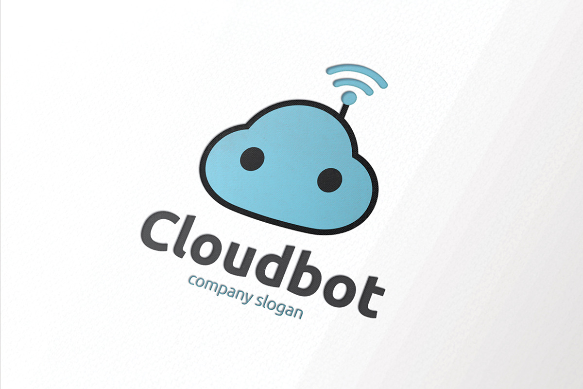 Cloud Bot, a Branding & Logo Template by Vectorwins Premium Shop