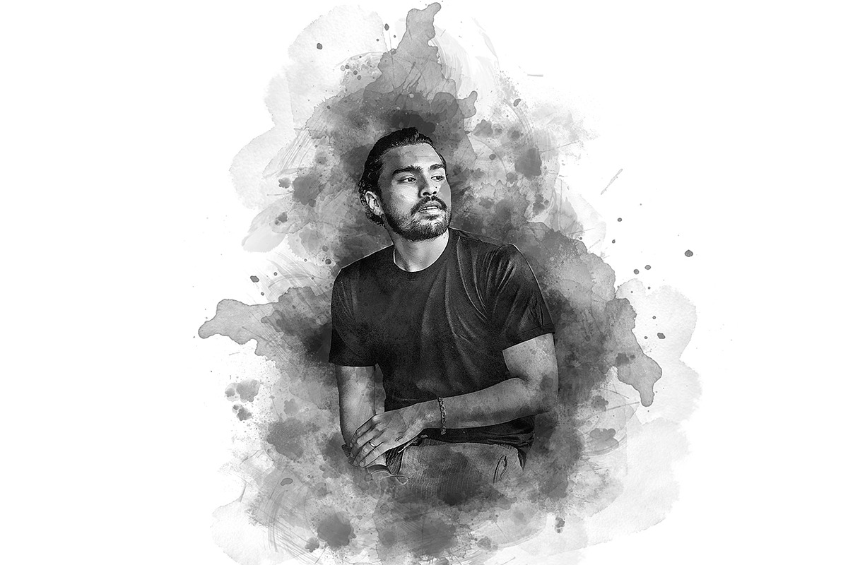 Ink Bleed Effect Photoshop Action, an Action Add-On by Studio Retouch