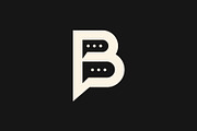 Letter B Chat Talk Logo Template | Creative Market