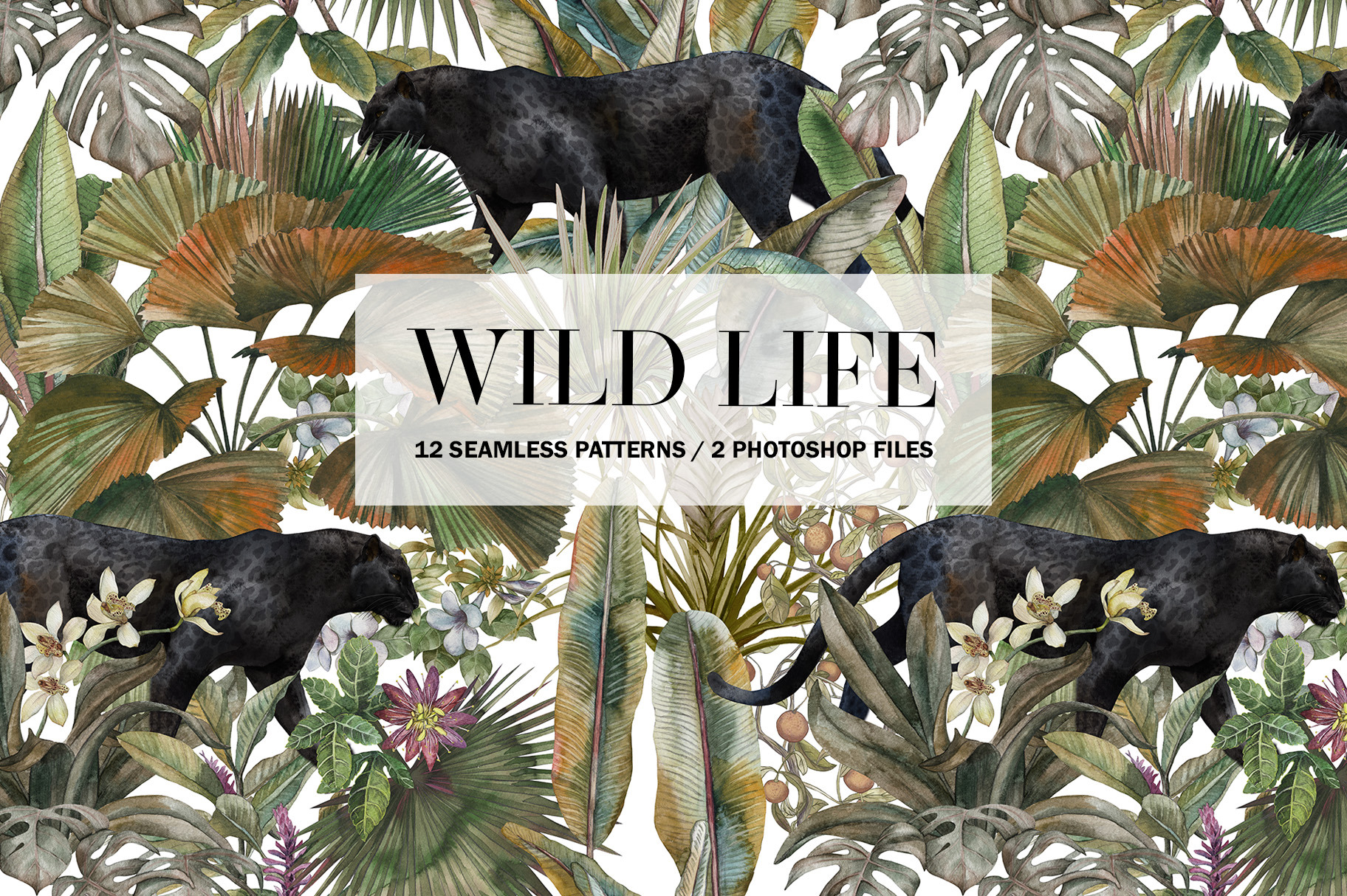 Wild life, a Pattern Graphic by emeraldthue