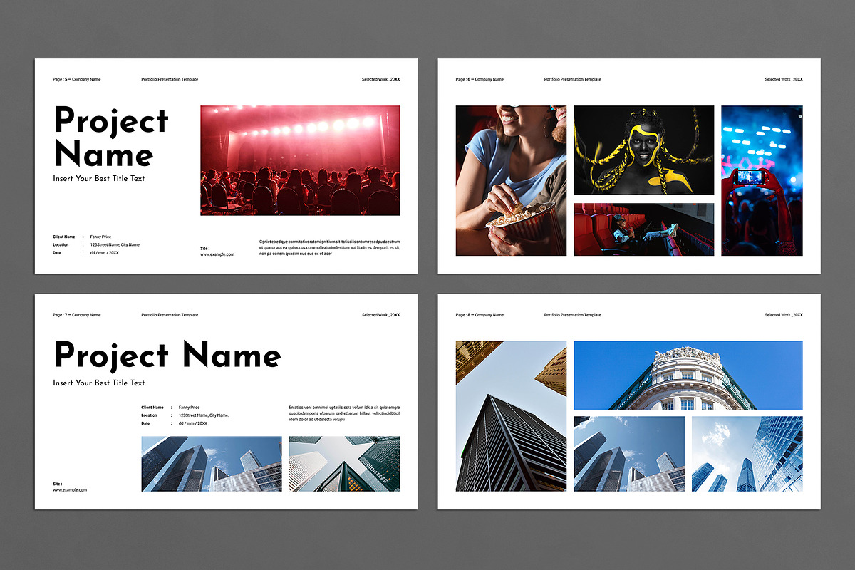 Portfolio Presentation Template, a Presentation Template by E-Type