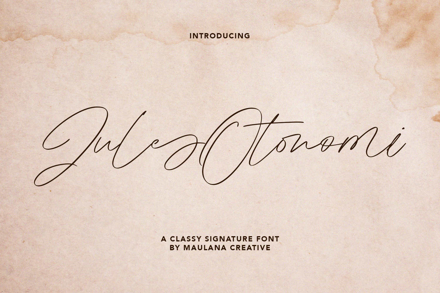 Jules Otonomi Classy Signature Font, a Script Font by Maulana Creative ...
