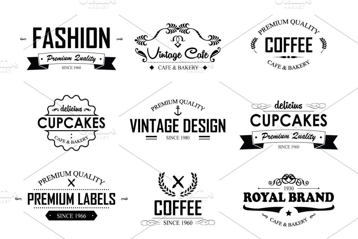 9 Logos, Badges & Labels, a Branding & Logo Template by Pentaclay