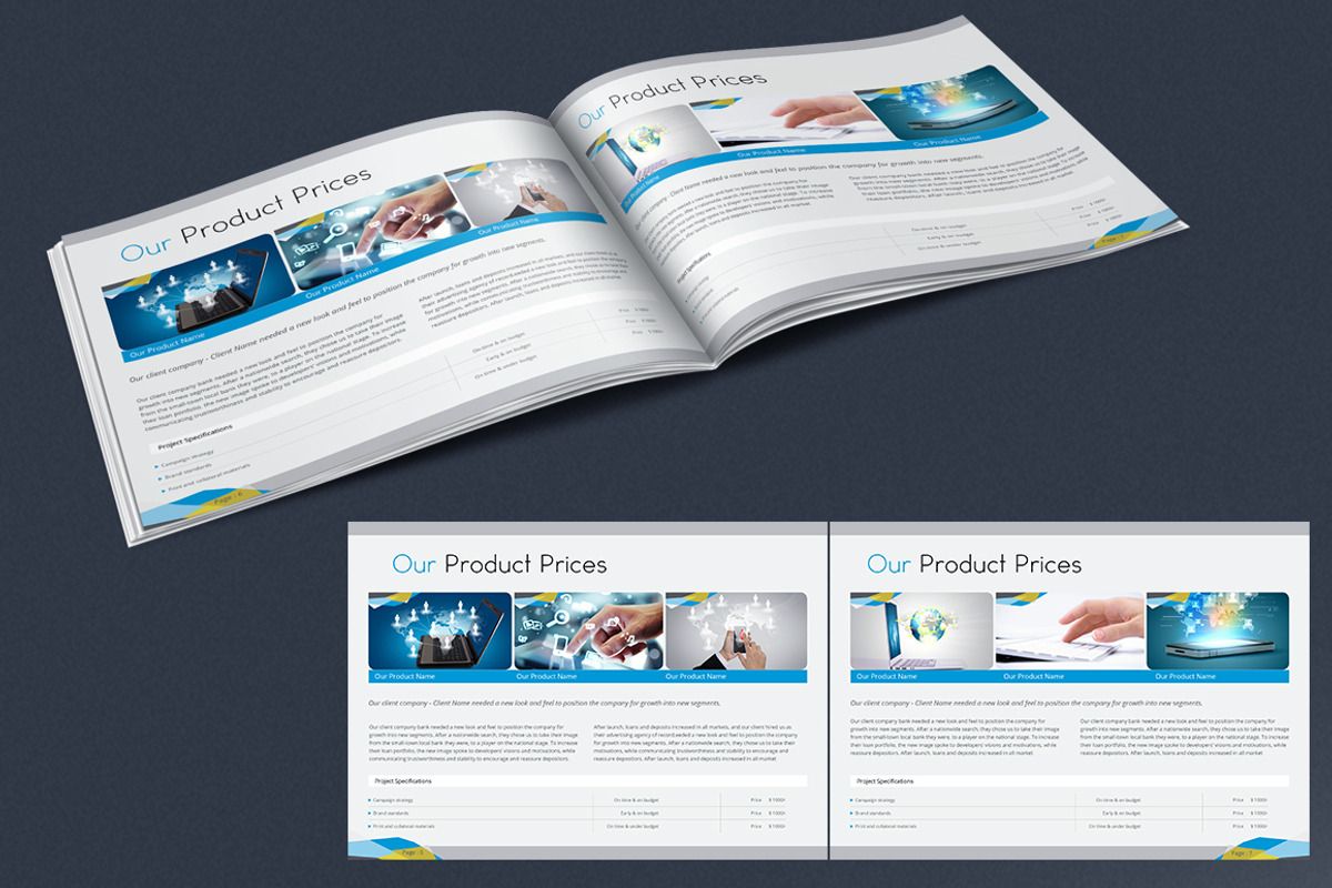 Technology Brochure Catalog, a Brochure Template by artico
