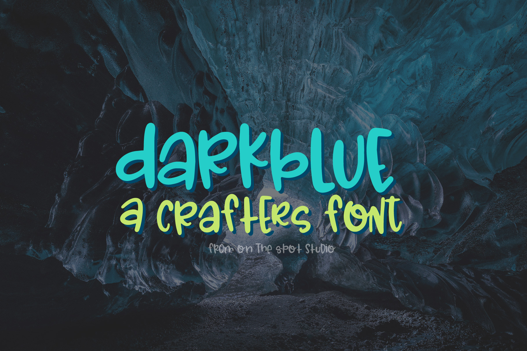 Dark Blue, a Font by OnTheSpotStudio