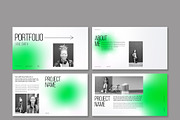 Portfolio Layout with Green Gradient, a Presentation Template by ...