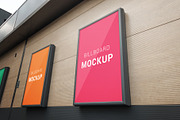Small billboards mockup with frame, an Advertising Mockup by RSplaneta