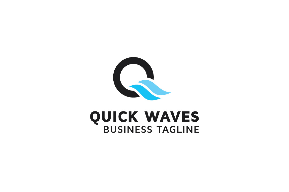 Quick Waves Logo Template, a Branding & Logo Template by Logo20