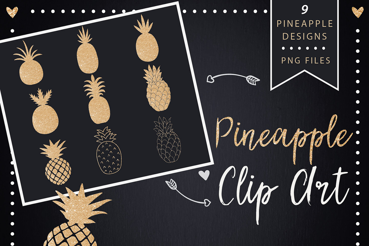 Pineapple Clipart Digital art, a Graphic by ConfettiBears