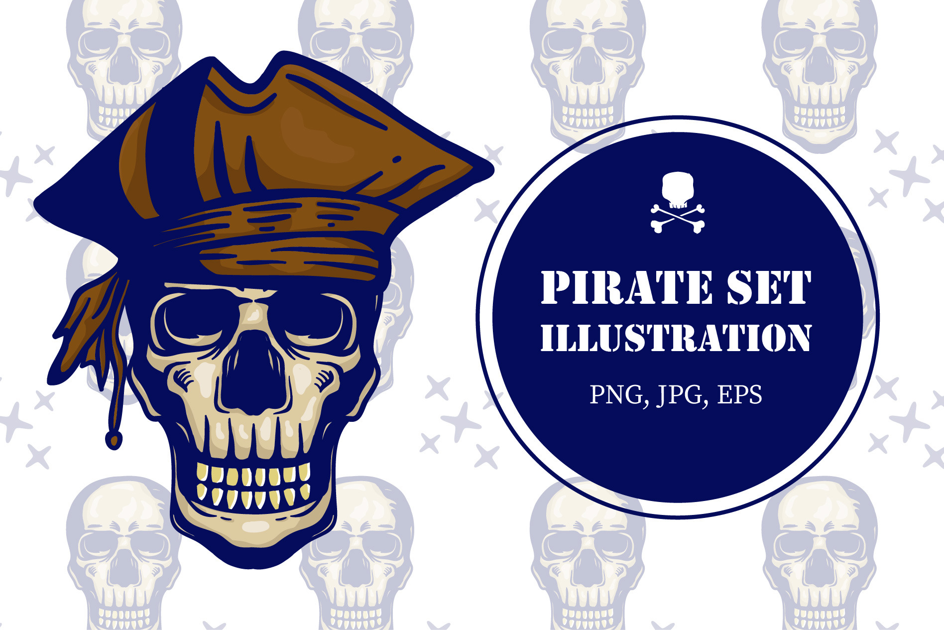 Pirate bundle illustration, an Illustration by Monoor_std